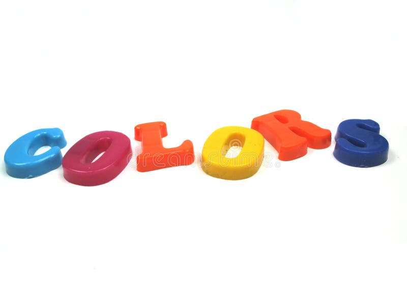 Colors in 3d stock image. Image of design, word, spelled - 6813037