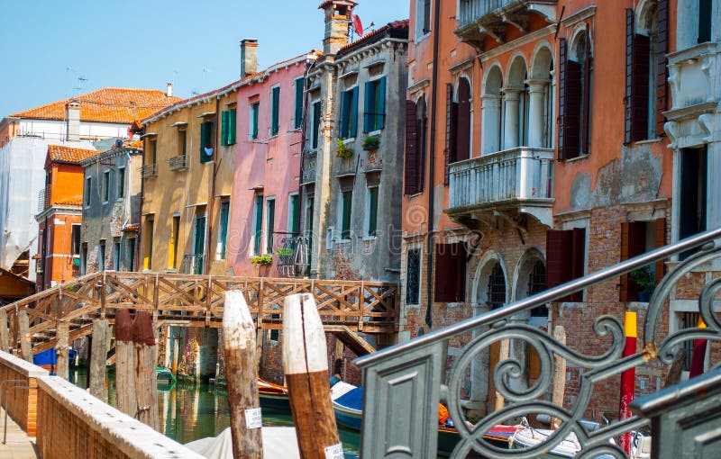 The Colors of Beautiful Venice in Spring Stock Image - Image of italian ...