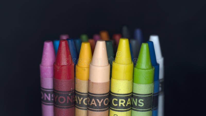 Colors on a Black Background Editorial Stock Photo - Image of together ...