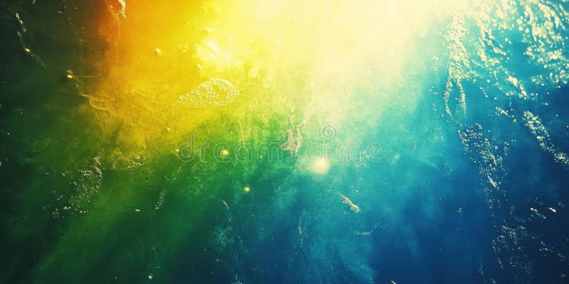 Colors Blend into an Abstract Dreamscape. Fluid Art Theme with ...