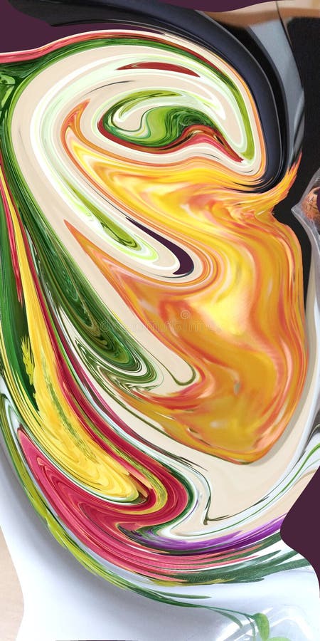 Colors that Blend Together Create New Patterns. Stock Illustration ...