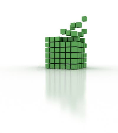 Colors block building stock illustration. Illustration of colorful ...