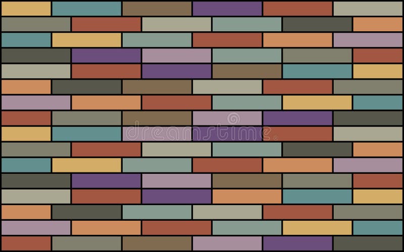 Colors of Brick Pattern, Texture Abstract Background. Seamless Pattern ...