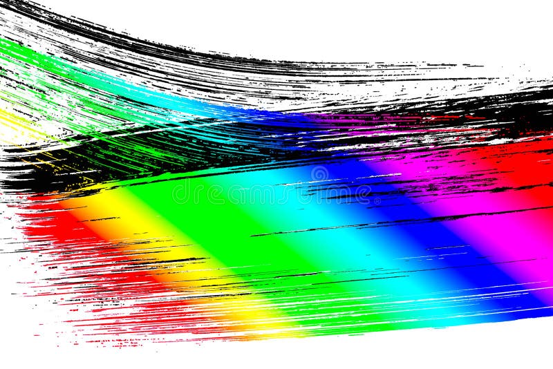Colors Brush Strokes Pattern Stock Illustration - Illustration of ...