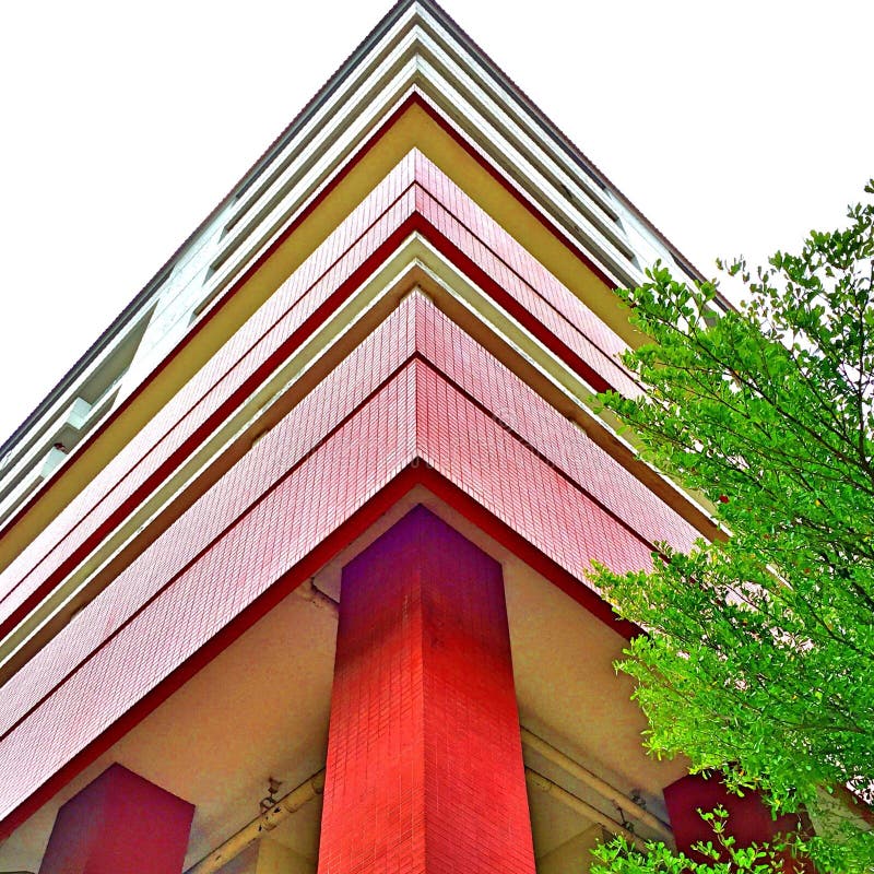 Colors building stock image. Image of trees, thailand - 56292845