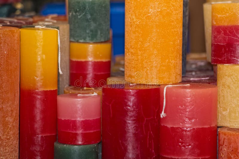 Colors candles stock image. Image of glowing, manufacture - 48853371