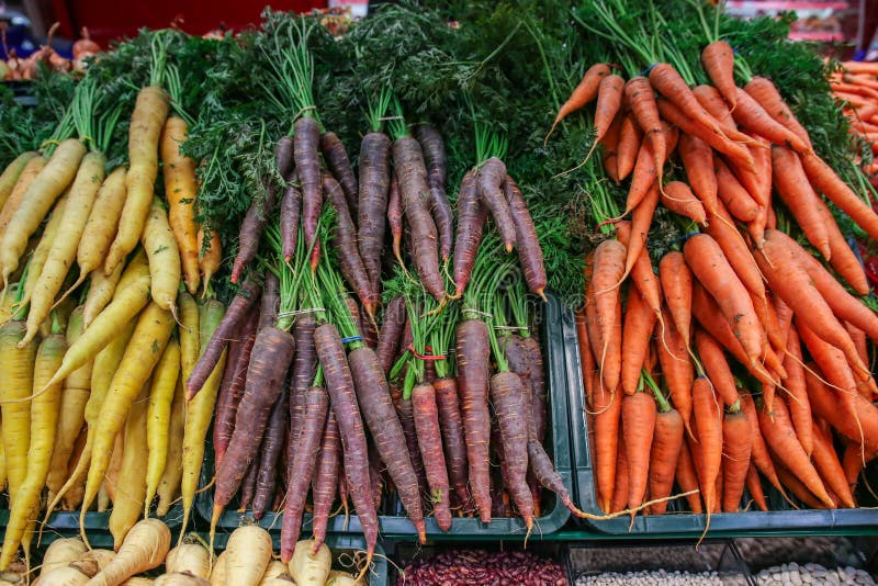 Colors carrots stock image. Image of colors, store, sale - 46136915