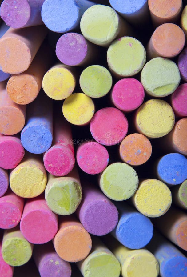 Colors of Chalks. stock image. Image of creativity, equipment - 89553449