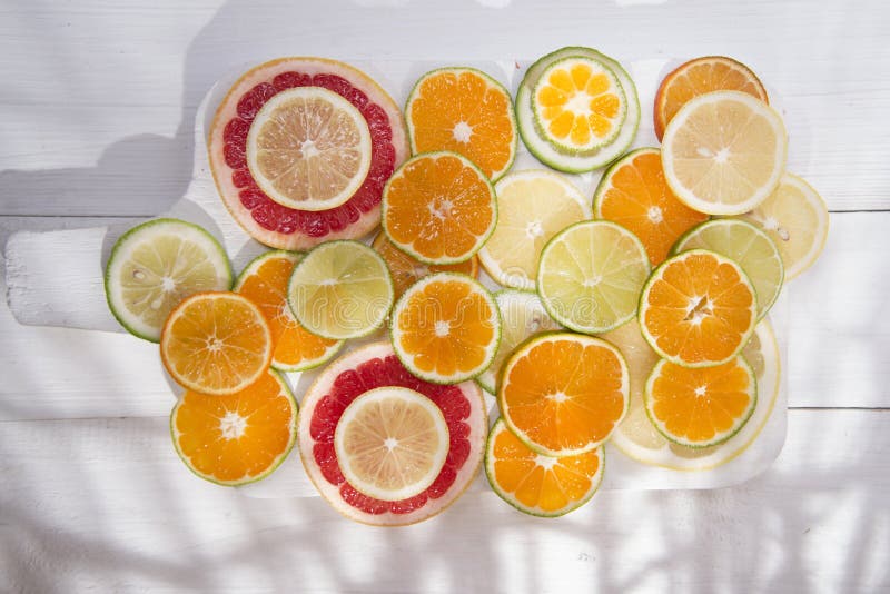 The Colors of Citrus Fruits Stock Photo - Image of lime, grapefruit ...