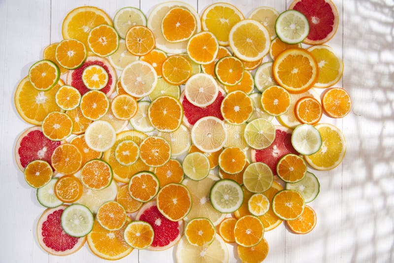The Colors of Citrus Fruits Stock Image - Image of delicious ...