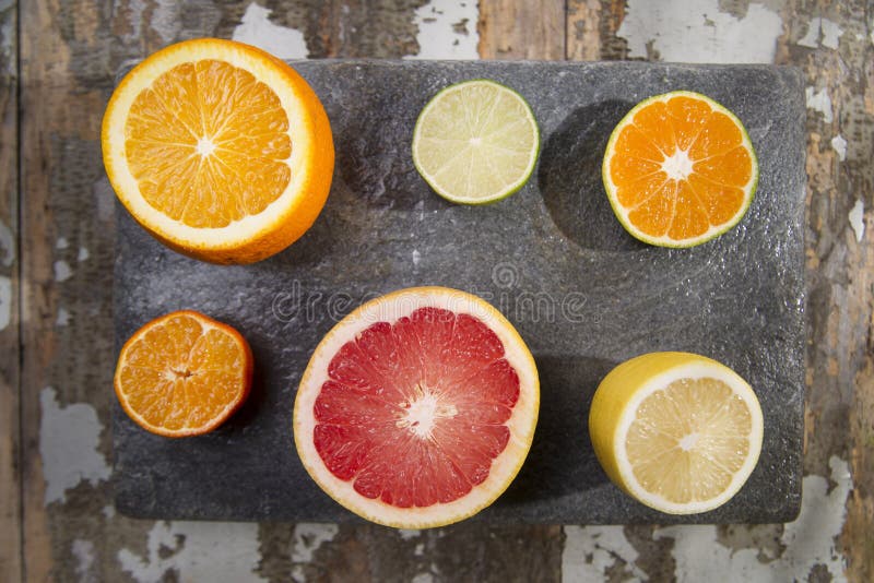 The Colors of Citrus Fruits Stock Image - Image of health, vegan: 46151961