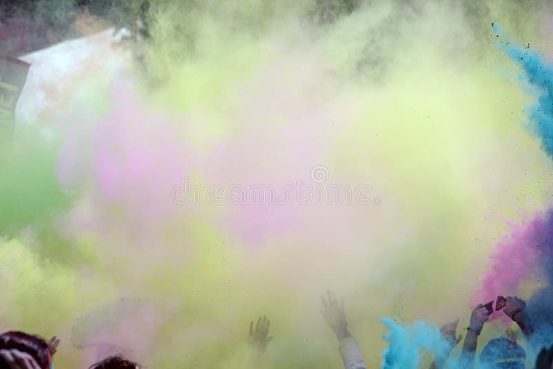 Minneapolis Color Run with Participants Editorial Image - Image of ...