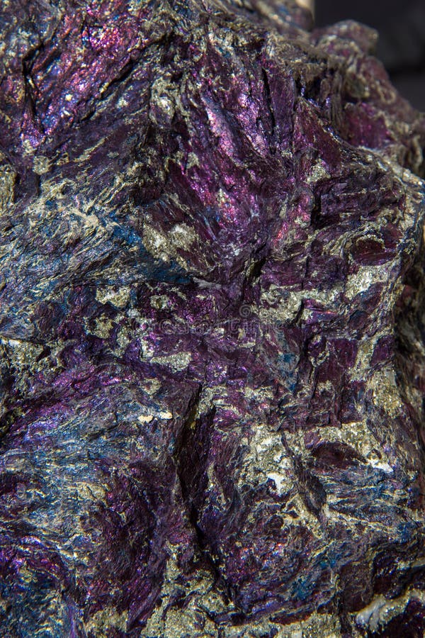 Colors of the Covellite Mineral Stock Photo - Image of giant, life ...