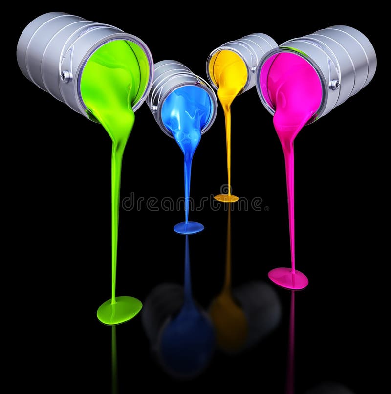 Colors stock illustration. Illustration of print, acrylic - 44880003