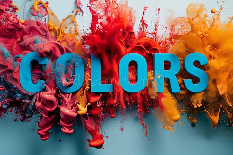 The Colors of Exploding Ink: an Abstract Art Splash Stock Photo - Image ...