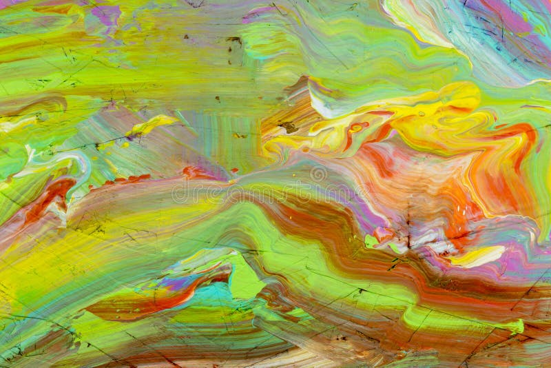 Colors Flowing Green Artistic Background Stock Illustration ...