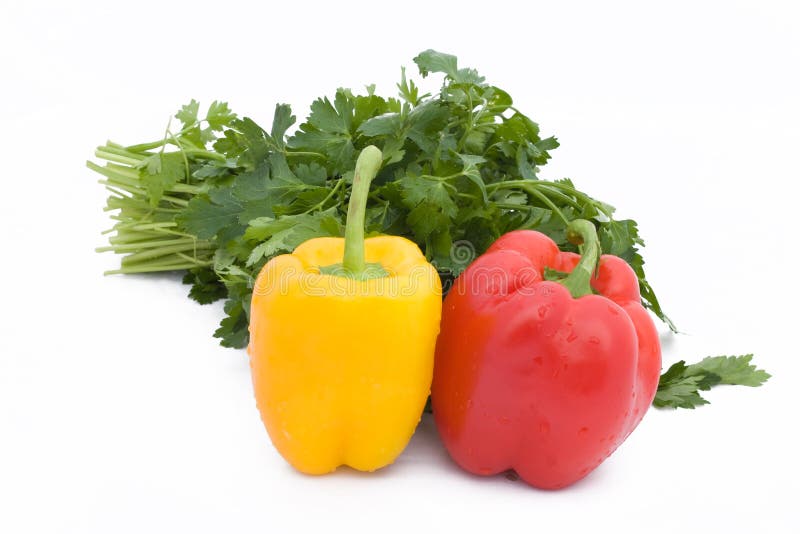 Colors of Food - Green, Red and Yellow Stock Image - Image of pepper ...