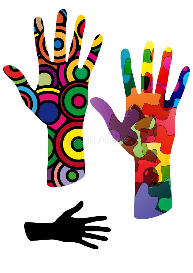 Colors hand stock vector. Illustration of decoration - 27604521