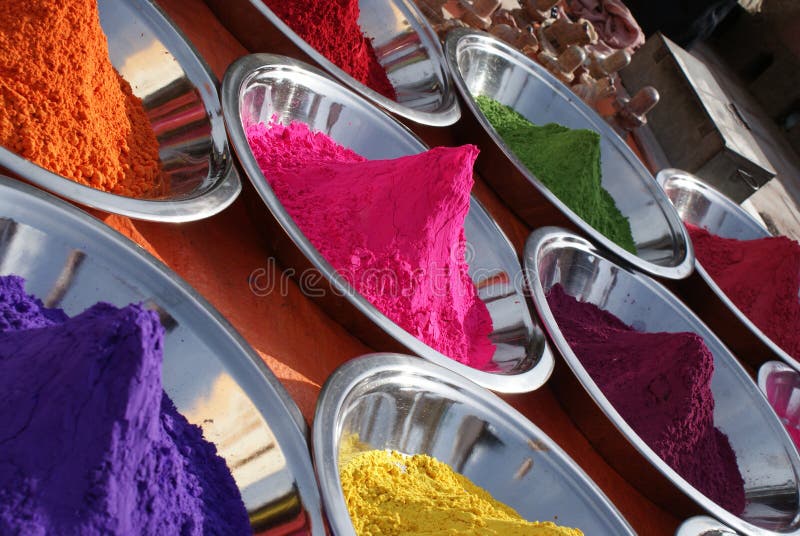 Colors of India stock image. Image of powder, street - 16036941