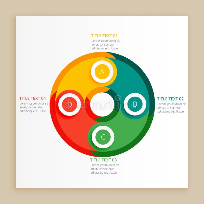 Infograph Steps Element. Circle Graphic Chart Diagram, Business ...