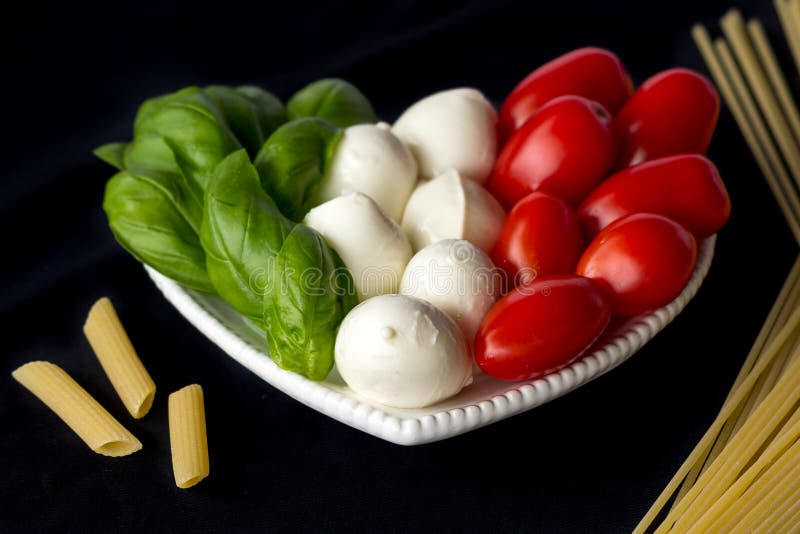The Colors of the Italian Flag: Green, White, and Red Stock Photo ...