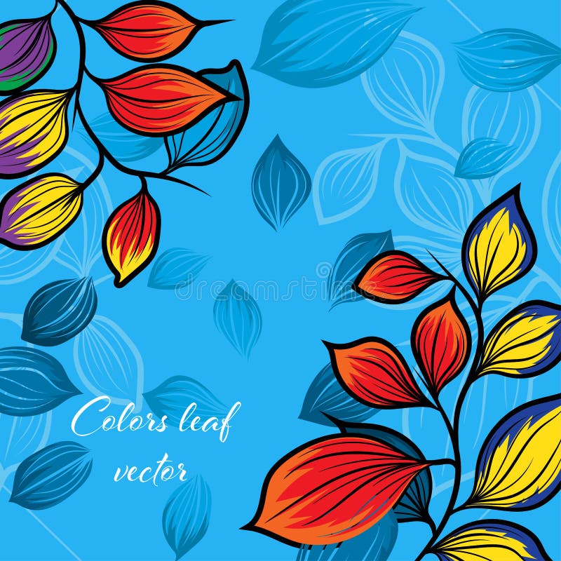 Leaf Colors Art Pattern Scene Stock Vector - Illustration of leaf ...