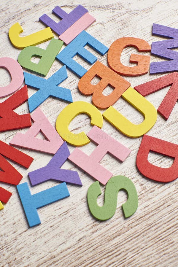 Colors Letters in a Clear Background Stock Image - Image of advertising ...