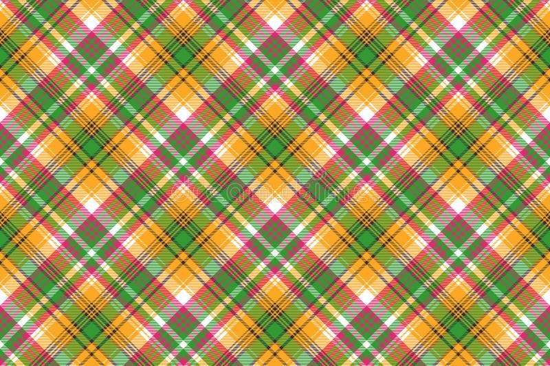 Colors Madras Plaid Textile Texture Seamless Pattern Stock Vector ...