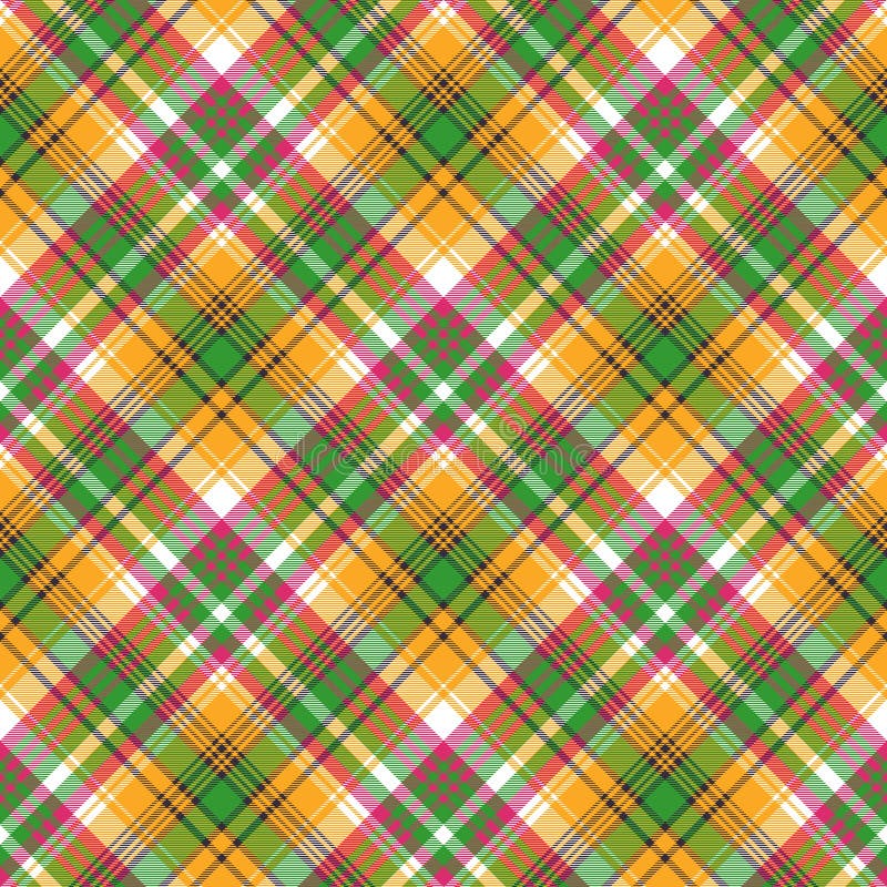 Colors Madras Plaid Textile Texture Seamless Pattern Stock Vector ...
