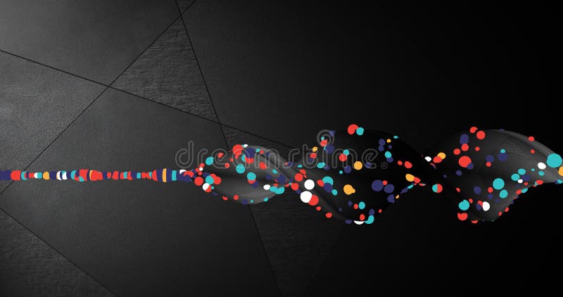 Colors Mixing and Making Different Shapes. Stock Illustration ...