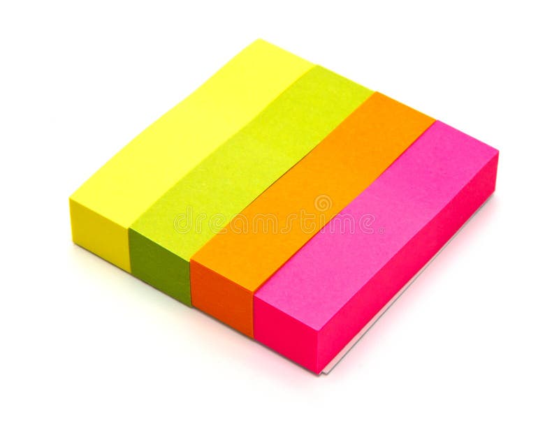 Colors note paper stock image. Image of organized, remind - 39504703