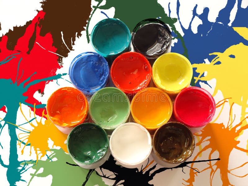 Paint Mess stock photo. Image of paint, splatter, brush - 918432