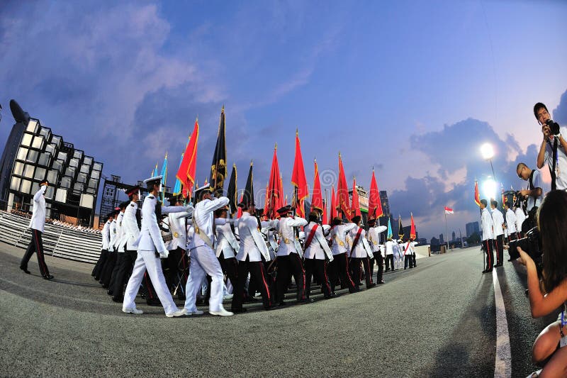 Colors Party March Past during NDP Editorial Stock Image - Image of ...