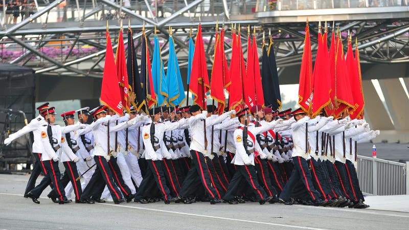 Colors Party Marching at NDP 2011 Editorial Photo - Image of people ...