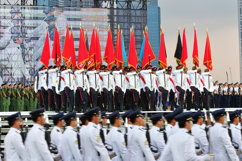 Colors Party Marching at NDP 2011 Editorial Image - Image of celebrate ...