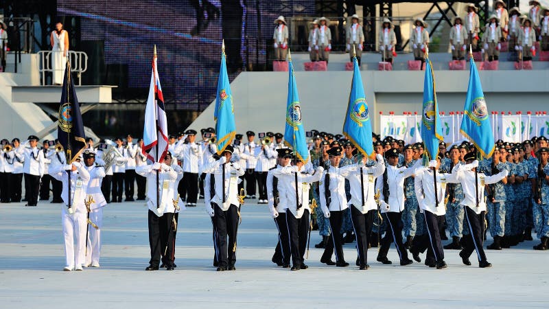 Colors Party Marching during NDP 2012 Editorial Photography - Image of ...