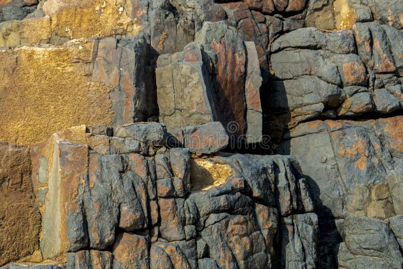 Colors Patterns and Textures of Rock Formation Stock Photo - Image of ...