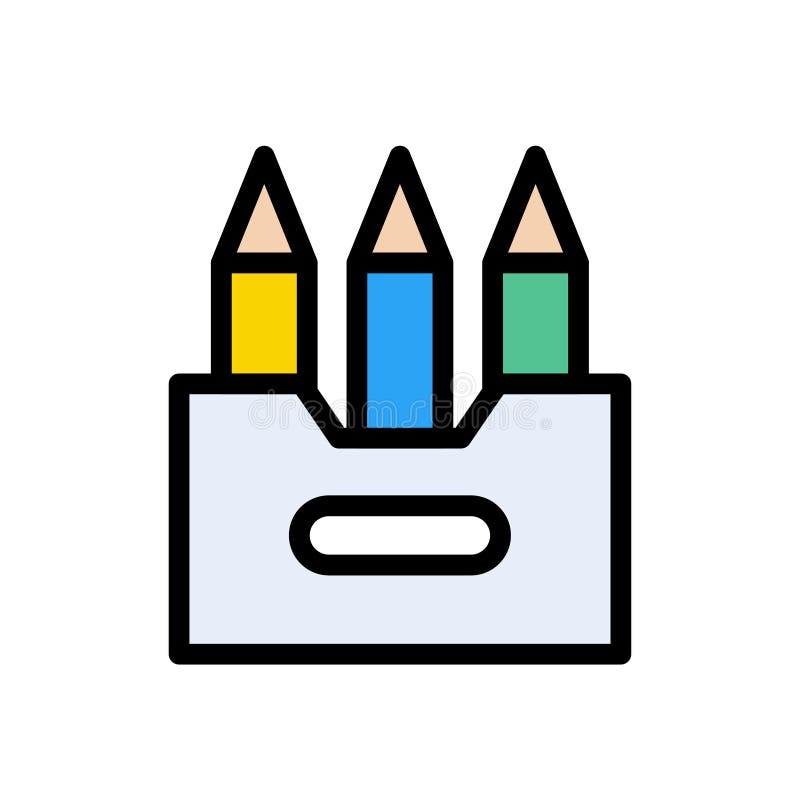 Colors pencil stock vector. Illustration of yellow, design - 217339910