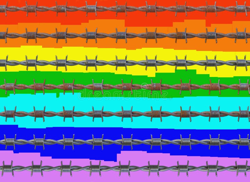 Rainbow wire cross stock illustration. Illustration of fractal - 5755573