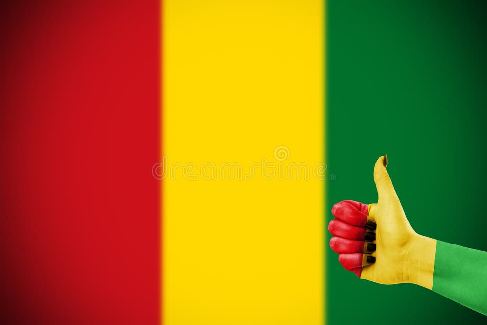 Colors of Reggae Applied on Hand Stock Image - Image of approbation ...