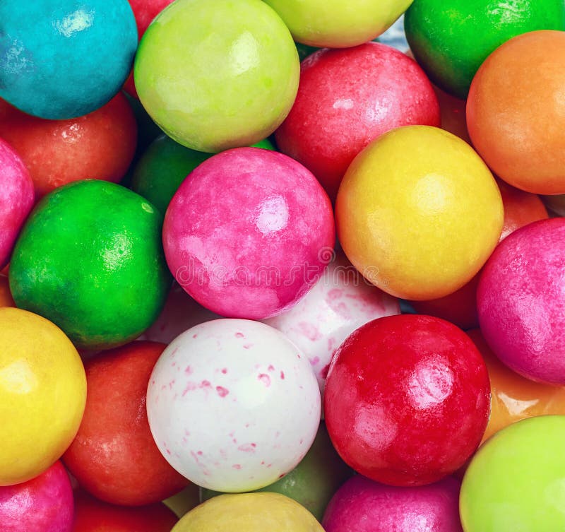 Colors Round Bubblegum Background Stock Photo - Image of bubble, snack ...