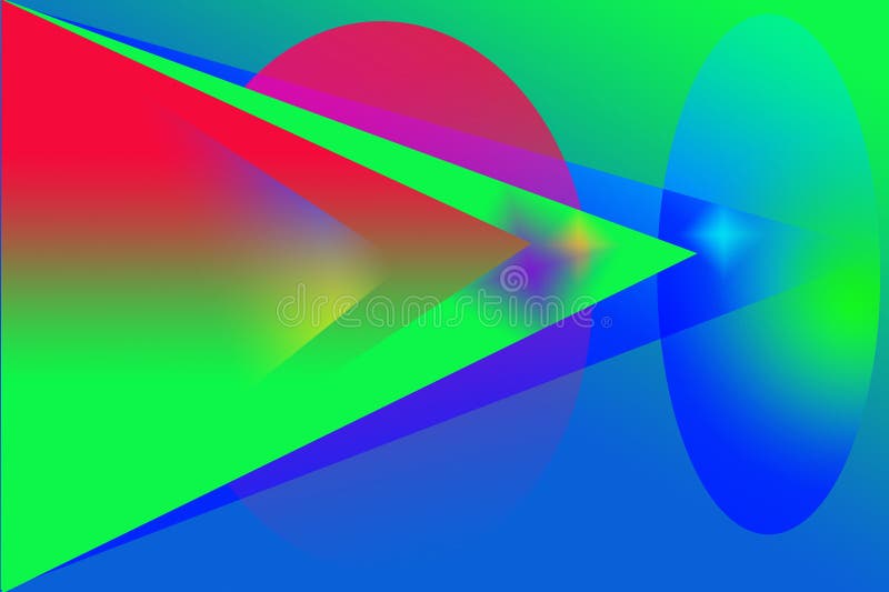 Colors Shapes with Triangles and Circles Stock Illustration ...