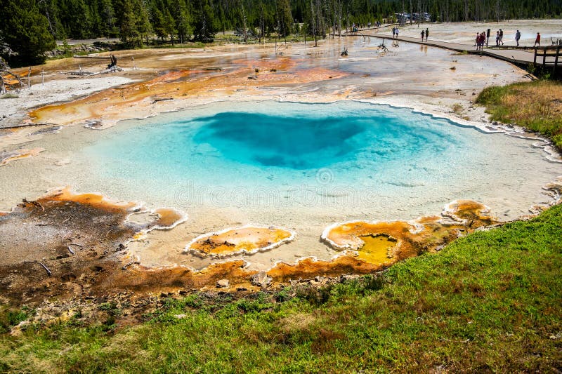 Colors of the Silex Spring in Summer Stock Image - Image of spring ...