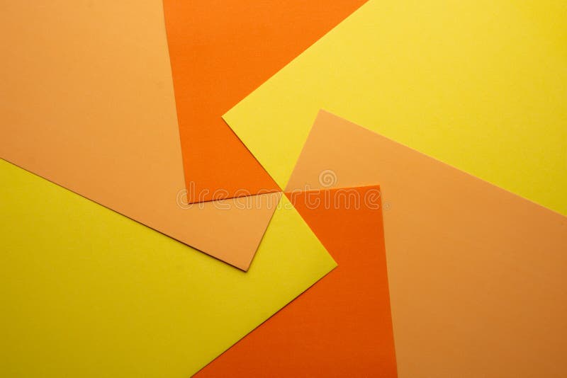 A 3 Colors Simple Composition Made in Paper Stock Photo - Image of font ...