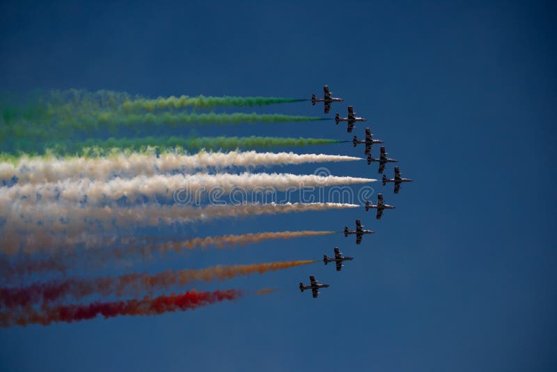 Colors in the sky stock photo. Image of aircraft, discipline - 25856218
