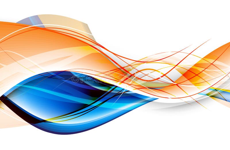 Colors of Smoky Horizontal Waves. Stock Vector - Illustration of ...