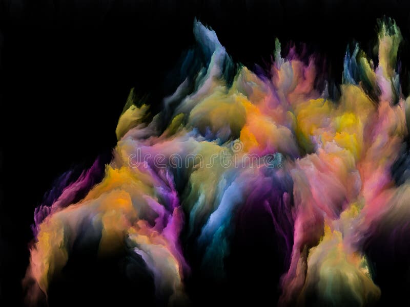 Colors in Space stock illustration. Illustration of paint - 164086660