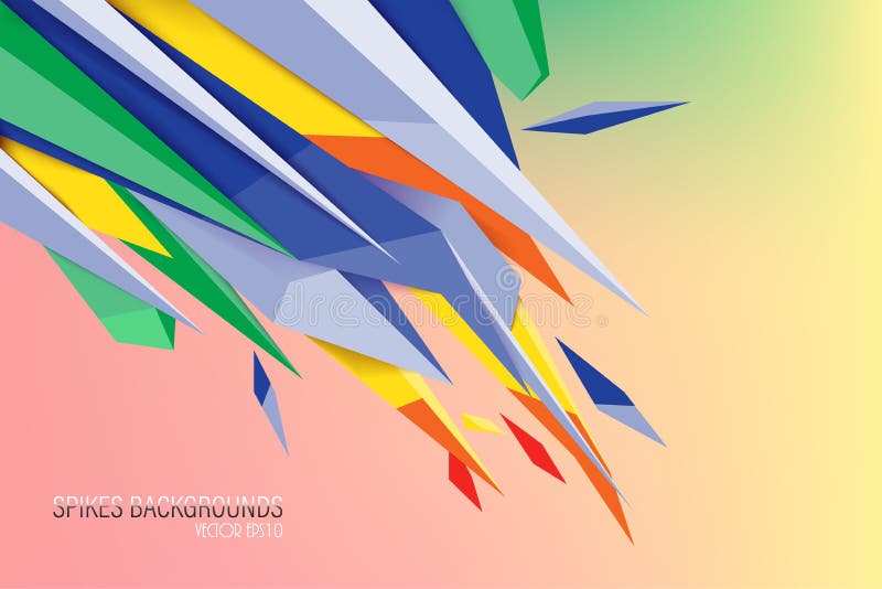 Colors spiked background stock vector. Illustration of eps10 - 111490219