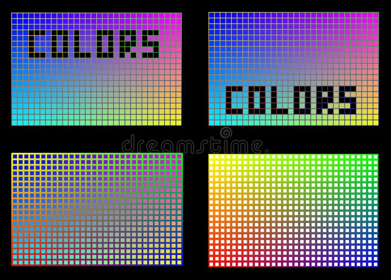 Colors in squares. stock vector. Illustration of squares - 60985046