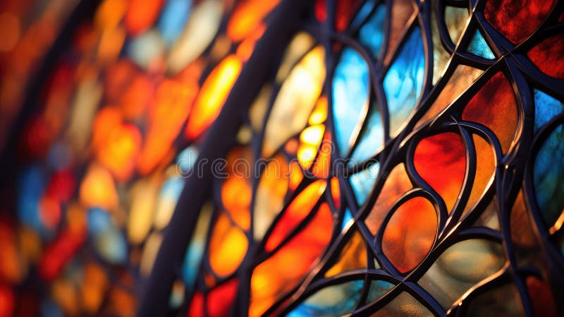 Colors Stained Glass Texture Stock Illustration - Illustration of ...